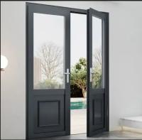 China Minimalist Design Waterproof Aluminum Alloy Casement Doors For Swing Opening Method for sale