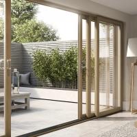 China Energy Residential Sliding Door with 1.4mm Aluminum Wall Thickness and Thermal Break for sale
