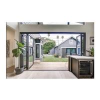 China SKATE 6 Panels Black Aluminium Sliding Door with Heat Insulation Coefficient K Value ≤2.1 for sale