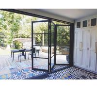 China SKATE 6 Panels Black Aluminium Sliding Door with Heat Insulation Coefficient K Value ≤2.1 for sale
