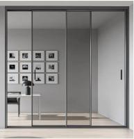 China Affordable Custom Aluminum Narrow Frame Sliding Glass Doors for Project Window Design for sale