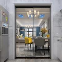 China Affordable Custom Aluminum Narrow Frame Sliding Glass Doors for Project Window Design for sale
