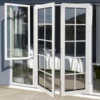 China Custom High Wind Resistance Double Glass Aluminum Alloy Casement Doors for Home Office for sale