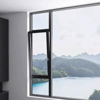 China Top Hung Design Water Tightness Level 6 Swing Open Aluminium Windows with Assurance for sale