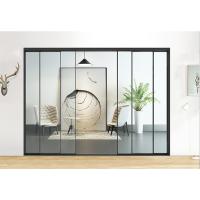 China Modern Simple Design Aluminum Narrow Frame Sliding Glass Door with Waterproof Feature for sale