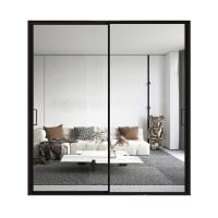 China Modern Simple Design Aluminum Narrow Frame Sliding Glass Door with Waterproof Feature for sale