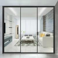 China Modern Simple Design Aluminum Narrow Frame Sliding Glass Door with Waterproof Feature for sale