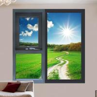 China Level 8 Air Tightness Aluminum Top and Bottom Hung Windows for Hanging Curtain in Design for sale