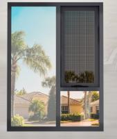 China Level 8 Air Tightness Aluminum Top and Bottom Hung Windows for Hanging Curtain in Design for sale