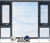 China Level 8 Air Tightness Aluminum Top and Bottom Hung Windows for Hanging Curtain in Design for sale