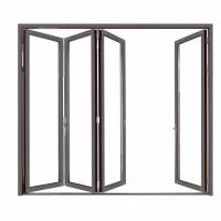 China European Style Aluminum Balcony Glass Folding Door Good and for Triplex Glass Upgrade for sale