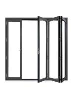 China European Style Aluminum Balcony Glass Folding Door Good and for Triplex Glass Upgrade for sale