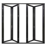 China European Style Aluminum Balcony Glass Folding Door Good and for Triplex Glass Upgrade for sale