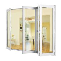 China European Style Aluminum Balcony Glass Folding Door Good and for Triplex Glass Upgrade for sale