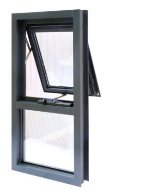 China Bedroom Improvement Aluminium Hand Crank Open Windows with Modern Customized Design for sale