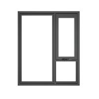 China Bedroom Improvement Aluminium Hand Crank Open Windows with Modern Customized Design for sale