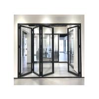 China Aluminum Alloy Bifold Doors Modern Style And Custom-Built With Triplex Glass Upgrade for sale