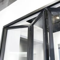 China Aluminum Alloy Bifold Doors Modern Style And Custom-Built With Triplex Glass Upgrade for sale