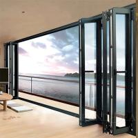 China 1.4mm Wall Thickness Aluminum Glass Patio Accordion Door for Modern Security Solution for sale