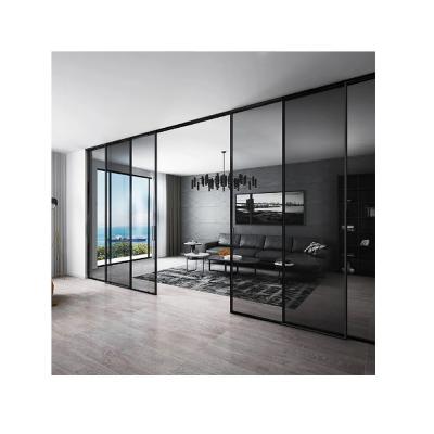 China Aluminum Sliding Door with Advanced Panoramic Double Glaze and Hidden Sash Design for sale