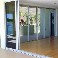 China Aluminum Sliding Door with Advanced Panoramic Double Glaze and Hidden Sash Design for sale