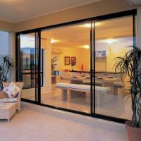China Aluminum Sliding Door with Advanced Panoramic Double Glaze and Hidden Sash Design for sale