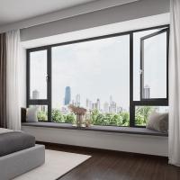 China Canadian Standard Mass Production Thermal Break Aluminum Casement Windows with Material for sale