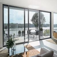 China Minimalist Design Style Super Large High Precision Aluminum Alloy Lift Sliding Door for sale