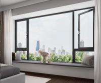 China Customized Aluminium Black Casement Windows The Perfect Choice for Louver Curtains for sale