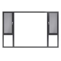 China Customized Aluminium Black Casement Windows The Perfect Choice for Louver Curtains for sale