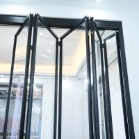 China Customized Thermal Break Modern Tempered Glass Bifold Doors Waterproof Aluminum Alloy for sale