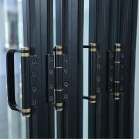 China Customized Thermal Break Modern Tempered Glass Bifold Doors Waterproof Aluminum Alloy for sale
