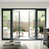 China Custom Villa House Office Modern Fence Design Waterproof Aluminum Casement Door for sale