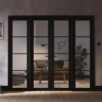 China Custom Villa House Office Modern Fence Design Waterproof Aluminum Casement Door for sale
