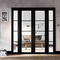 China Custom Villa House Office Modern Fence Design Waterproof Aluminum Casement Door for sale