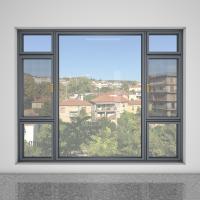 China Level 6 Water Tightness Modern House Design Soundproof Aluminum Alloy Casement Windows for sale