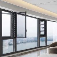 China Double Layer Casement Windows with 5 27A 55 9A 5 12A 5 Glass and Level 8 Air Tightness for sale