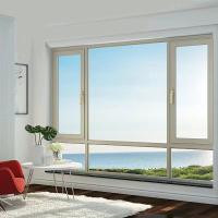 China Modern Wind Pressure Resistance Level 9 Customized Broken Bridge Aluminum Casement Windows for sale