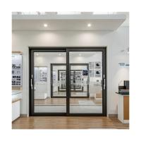 China Rolling Pull Aluminum Sliding Glass Door for Modernized Narrow Frame Interior Showers for sale