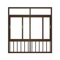 China 8-way Seal Aluminum Sliding Windows Ideal for Soundproofing in Living Housing Project for sale