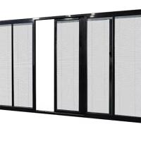 China Chinese Design Style Skate Aluminum Thermal Break Bi-Fold Doors with 1.4mm Wall Thickness for sale