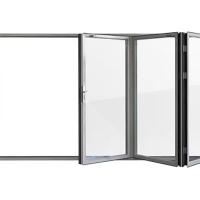 China Chinese Design Style Skate Aluminum Thermal Break Bi-Fold Doors with 1.4mm Wall Thickness for sale