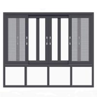 China Stainless Steel Screen Netting Aluminum Thermal Break Sliding Windows with Technology for sale
