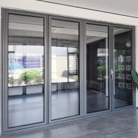 China Modern Design Aluminum Alloy Frame Thermal Break Low-E Glass Bifold Door at Affordable for sale