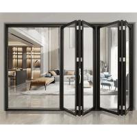 China Modern Design Aluminum Alloy Frame Thermal Break Low-E Glass Bifold Door at Affordable for sale