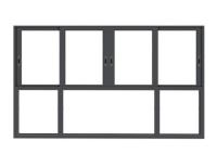 China Customized Level 8 Air Tightness Thermal Break Aluminium Horizontal Sliding Windows for sale