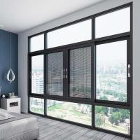 China Customized Level 8 Air Tightness Thermal Break Aluminium Horizontal Sliding Windows for sale