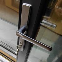 China Finished Modern Aluminum Exterior Double Glass Swing Casement Door Doors for a Sleek Look for sale