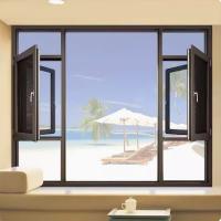 China Modern Residential Aluminum Casement Windows with 8-Way Seal and 304 Stainless Steel Mesh for sale