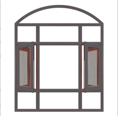 China Hanging Curtain Type Broken Bridge Aluminum Casement Windows for Glass 5 27A 55 9A 5 12A 5 for sale